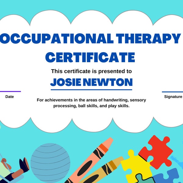 Therapy Graduation Certificate - Etsy