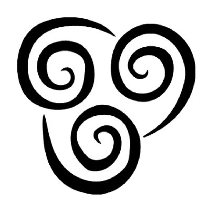 Airbender Logo Vinyl Decal | Etsy