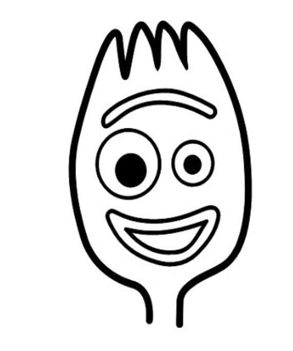 Forky Toy Story Vinyl Decal Etsy