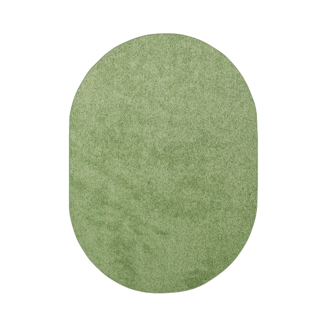 Furnish My Place Lime Green Oval Solid Color Rug Made in Usa - Etsy