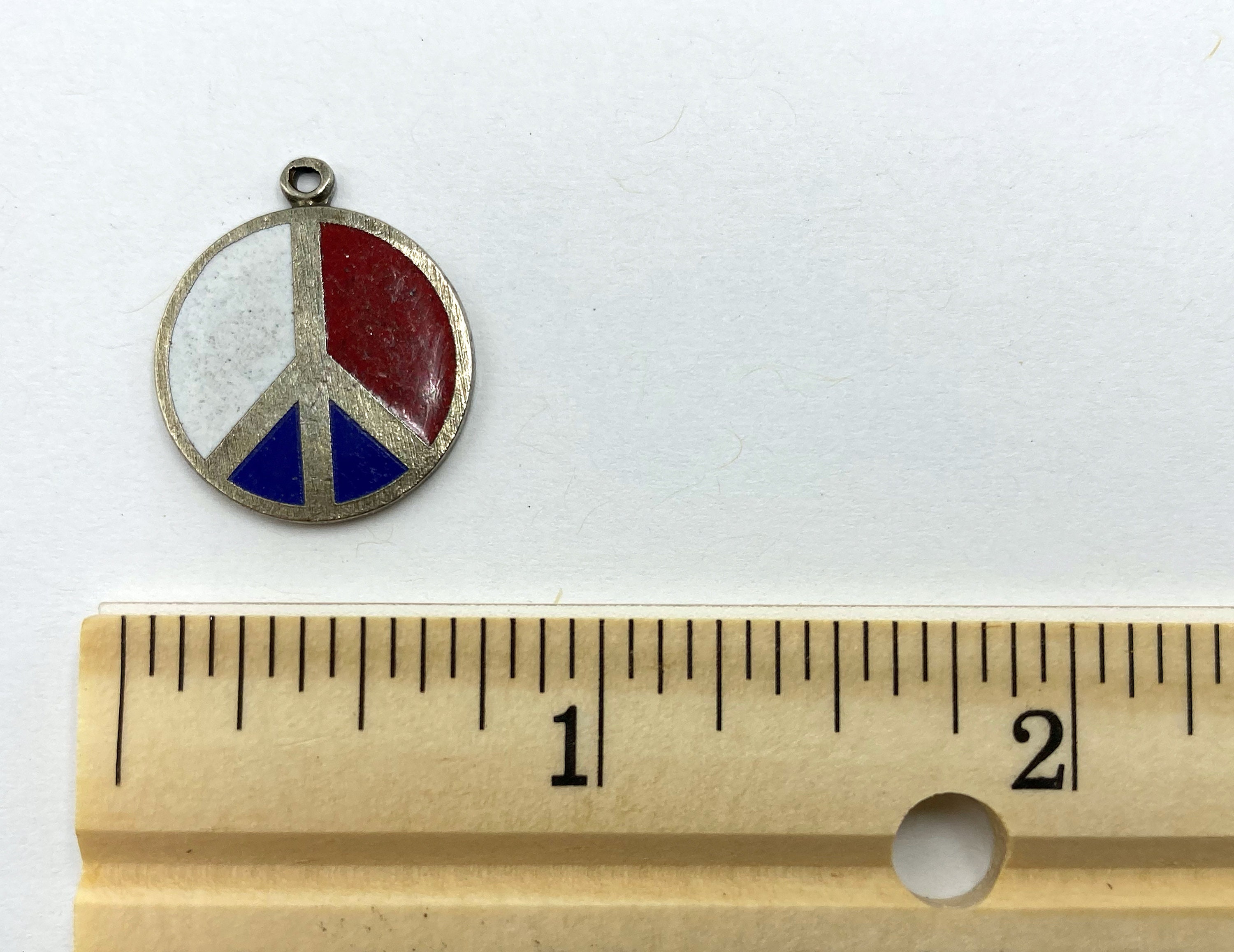 Vintage Peace Sign Charms Enamel Painted Retro Peace Sign - Etsy