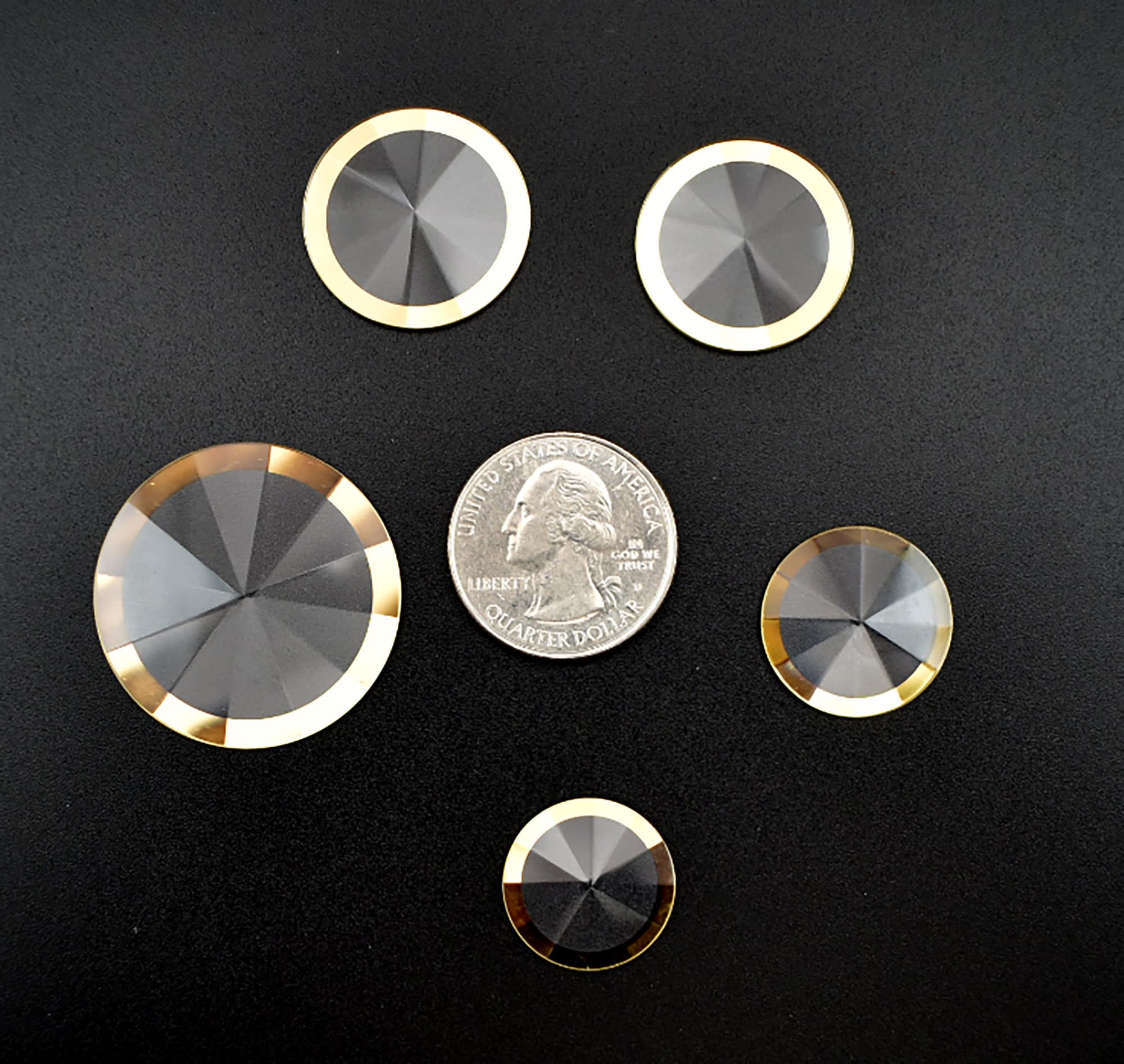 Vintage Pyramid Watch Crystal Gold Rimmed Faceted Watch - Etsy