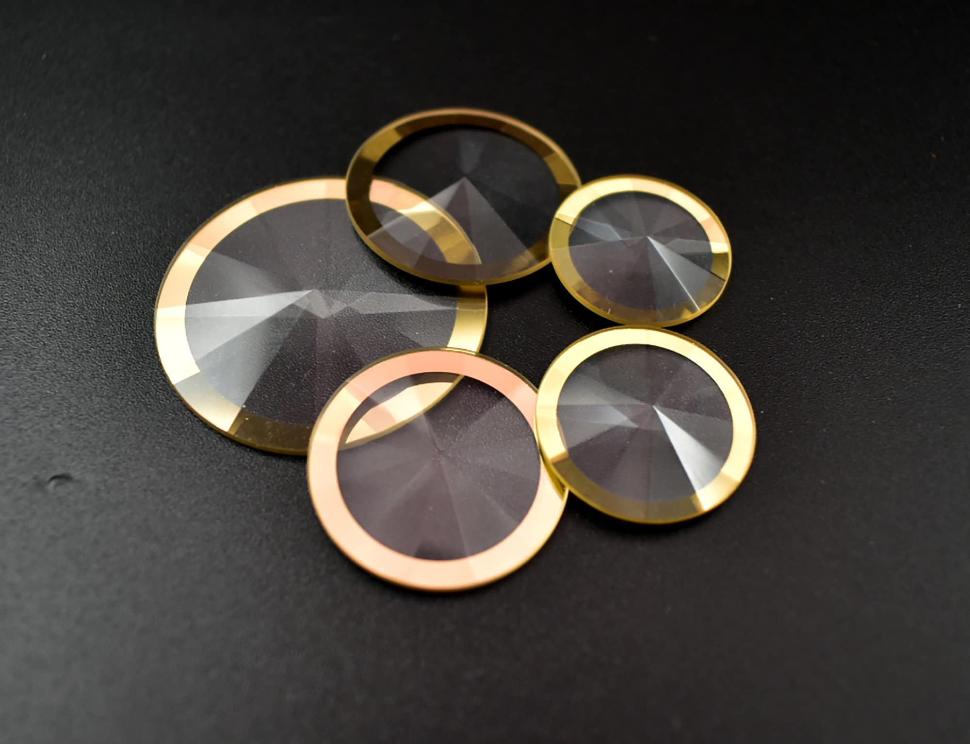 Vintage Pyramid Watch Crystal Gold Rimmed Faceted Watch - Etsy