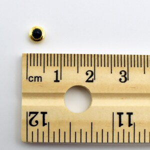 Black Stone Jeweled Gold Toned Watch Crowns, Colored Stone Watch Crowns ...