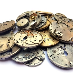 Vintage Pocket Watch Plate Lot - TWO PLATES LOT - Altered Art ...