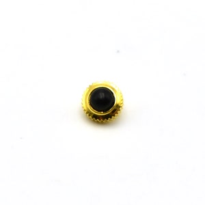 Black Stone Jeweled Gold Toned Watch Crowns, Colored Stone Watch Crowns ...