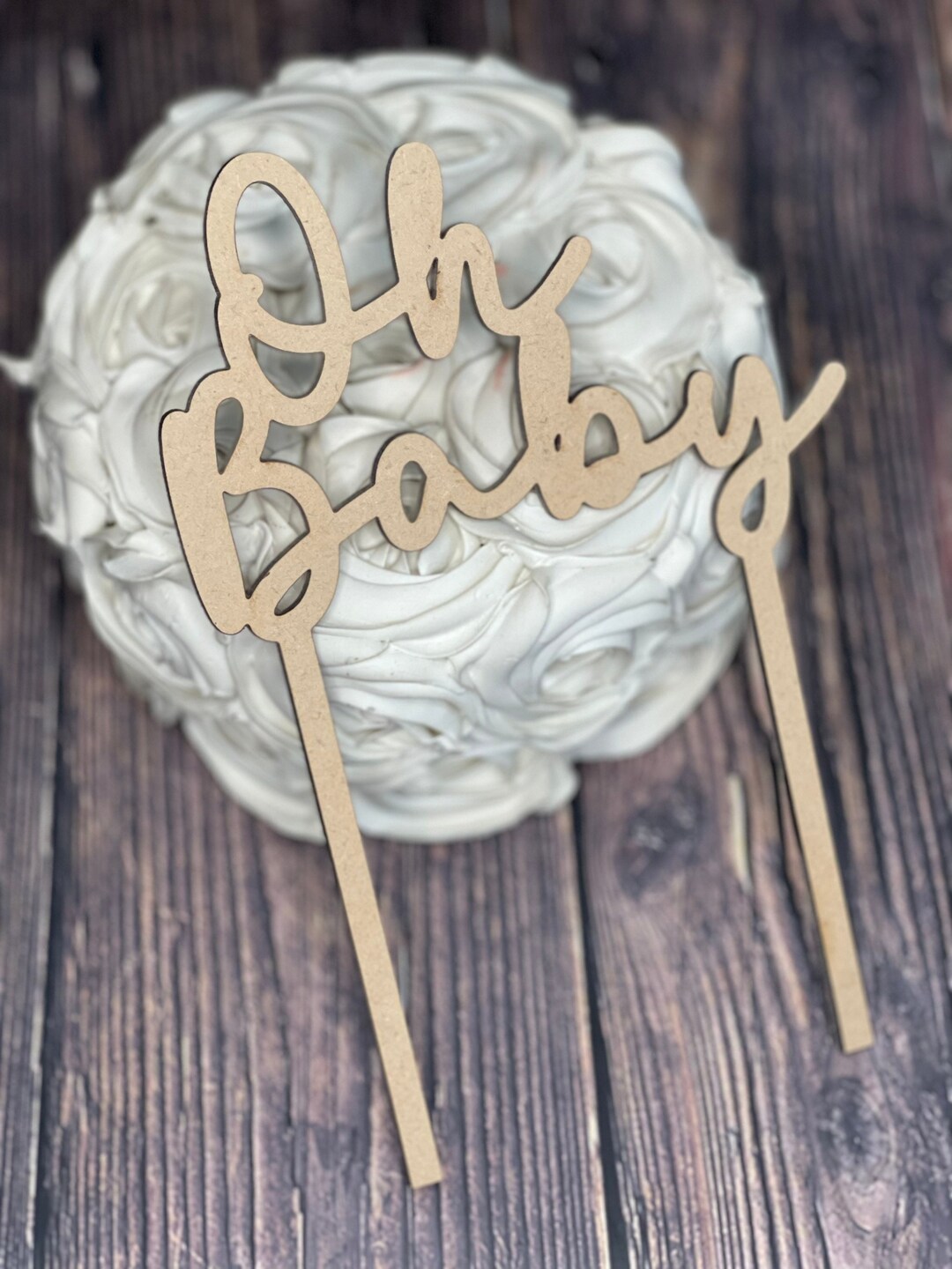 SVG Oh Baby Cake Topper File - Etsy