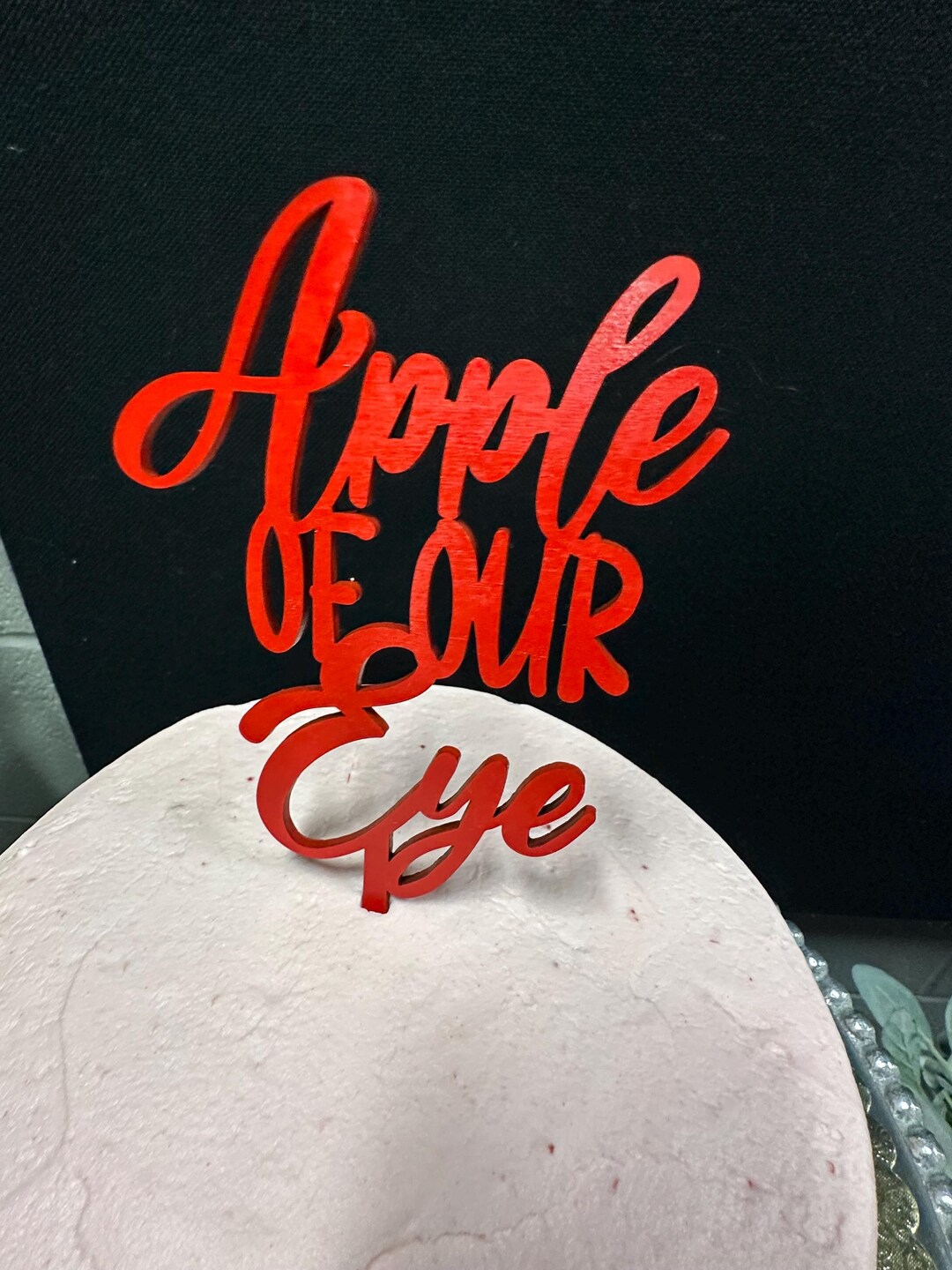 Apple of Our Eye Cake Topper SVG | Baby Shower, Apple Theme, DIY Cake ...