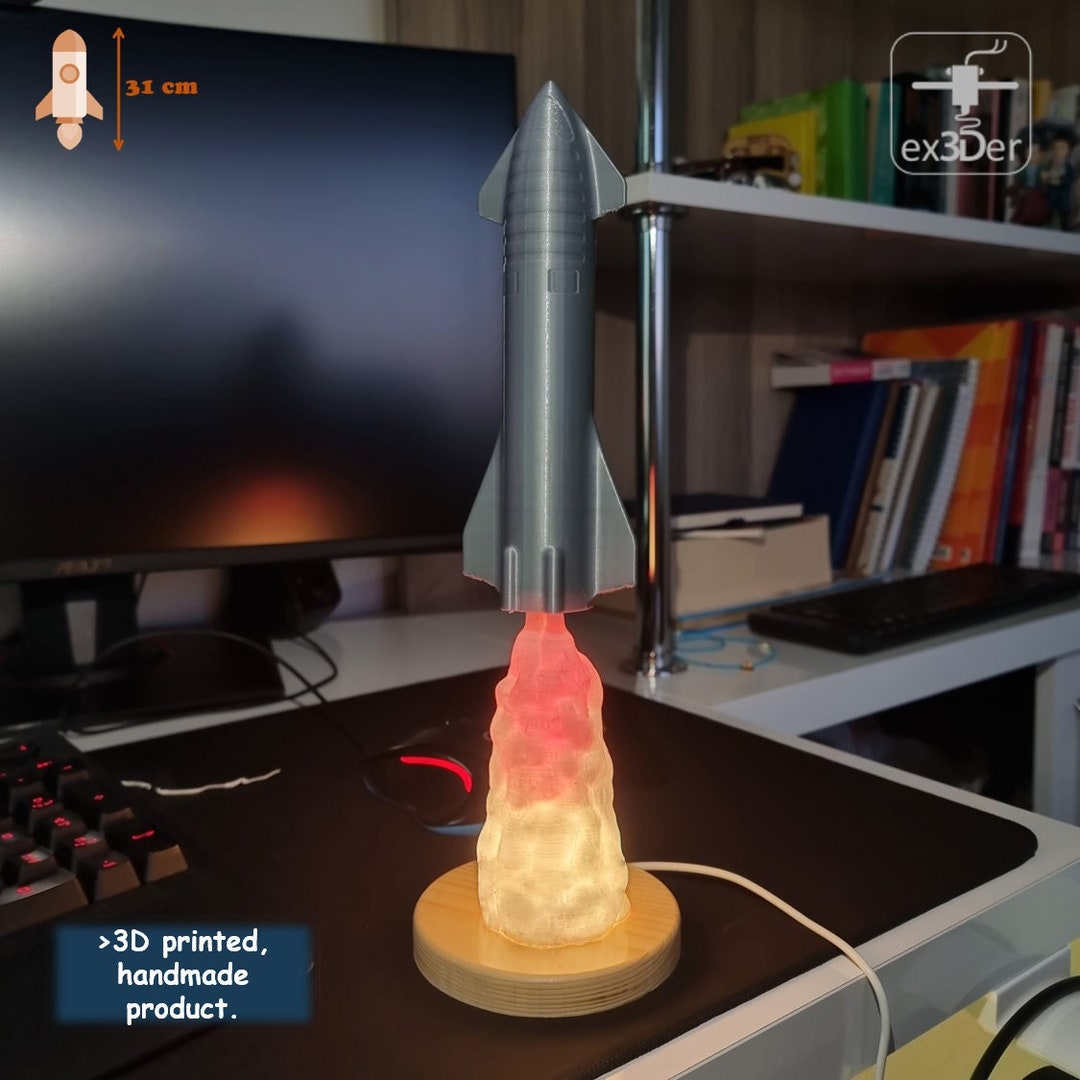 Spacex Starship Lamp - Etsy