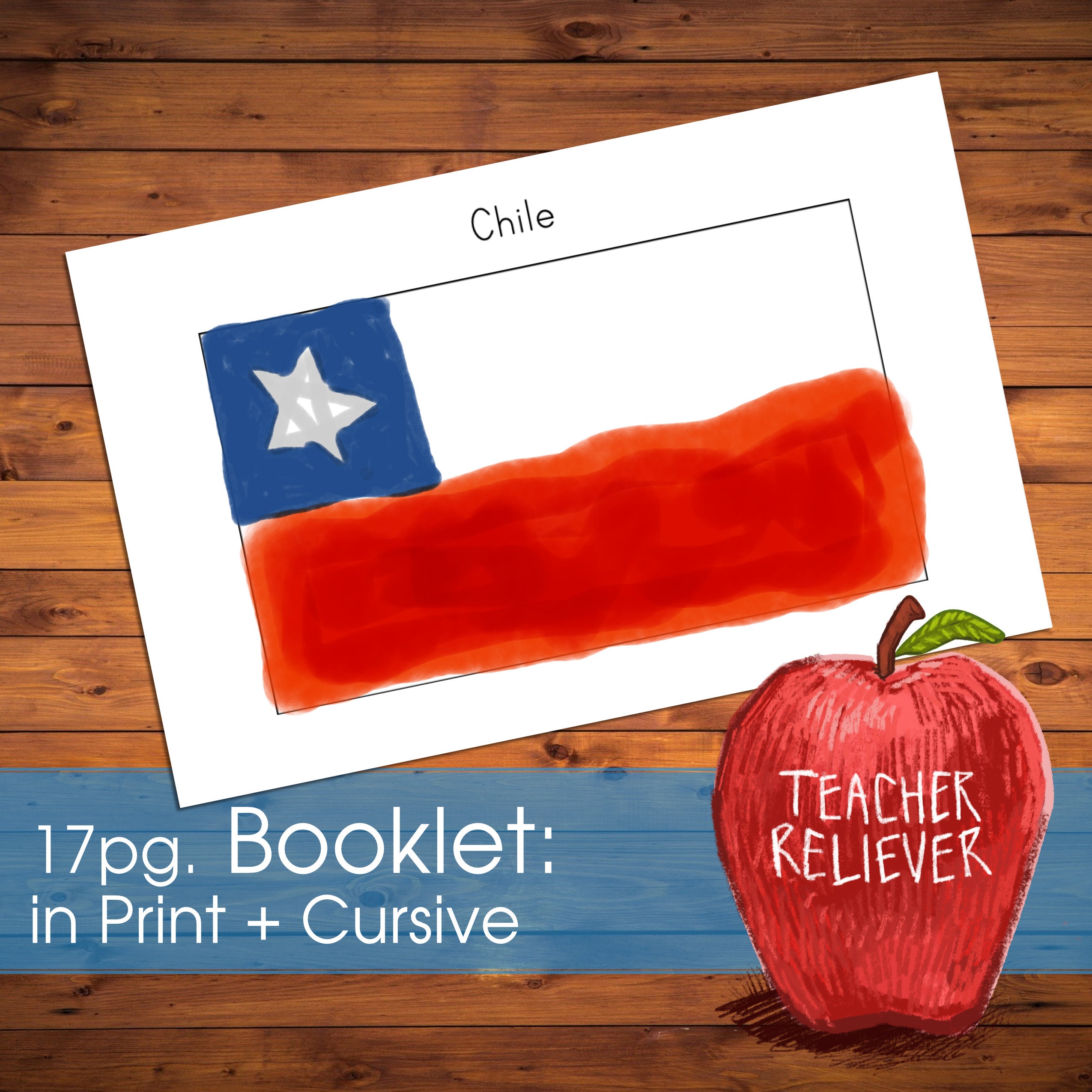 Three-part Cards: Geography South America Country Flags + Teach ...