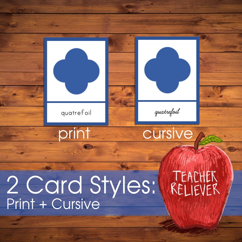 Three-part Cards: Geometry Plane Shapes + Teach 2D Basics + Montessori ...