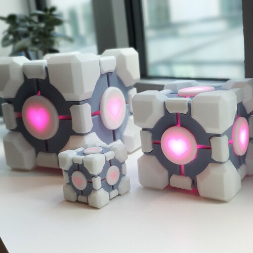 Portal Weighted Companion Cube Aperture Science Inc 3D - Etsy