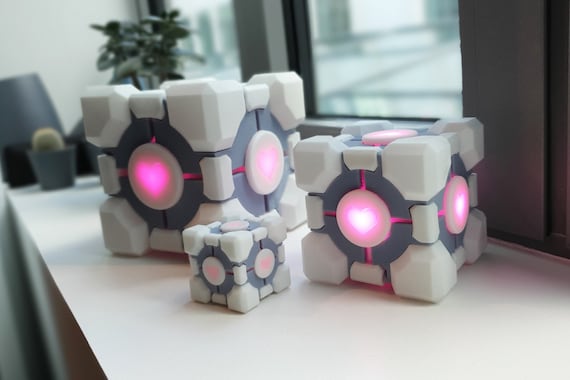 Portal Weighted Companion Cube Aperture Science Resin 3D - Etsy