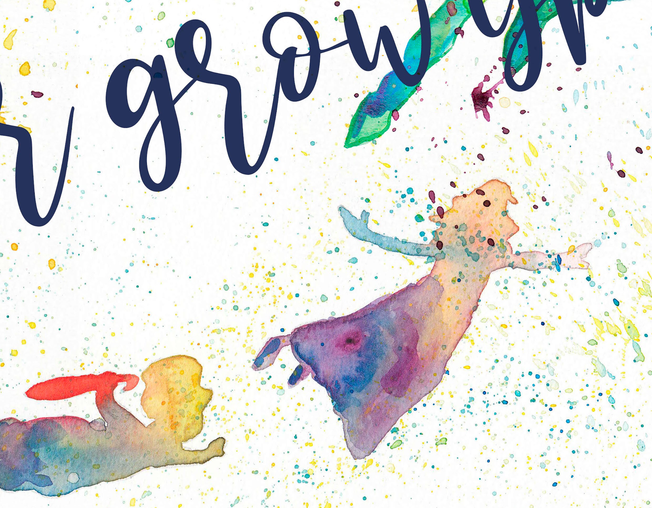 Never Grow up Poster Never Grow up for Children's Room - Etsy