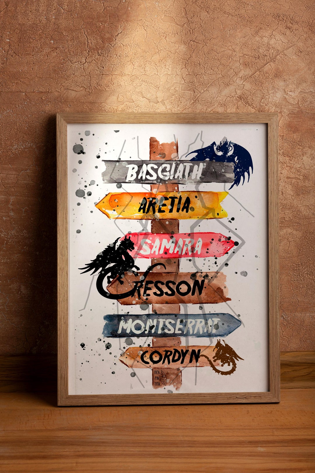 Fourth Wing Poster, Fourth Wing Wall Art, Iron Flame Poster, Map Fourth ...