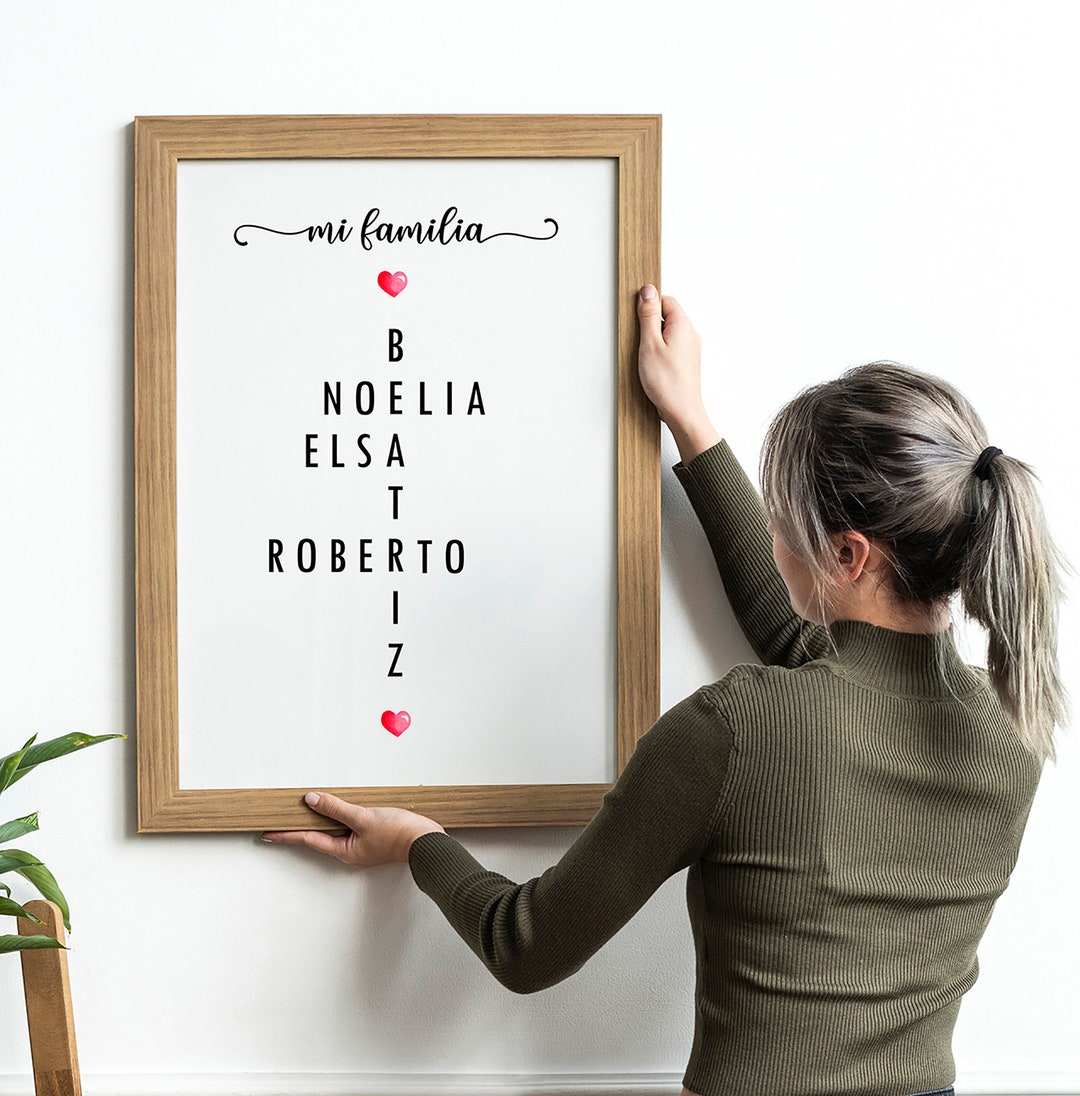 Cuadro de la familia, crucigrama de la familia, cuadro de unión ...