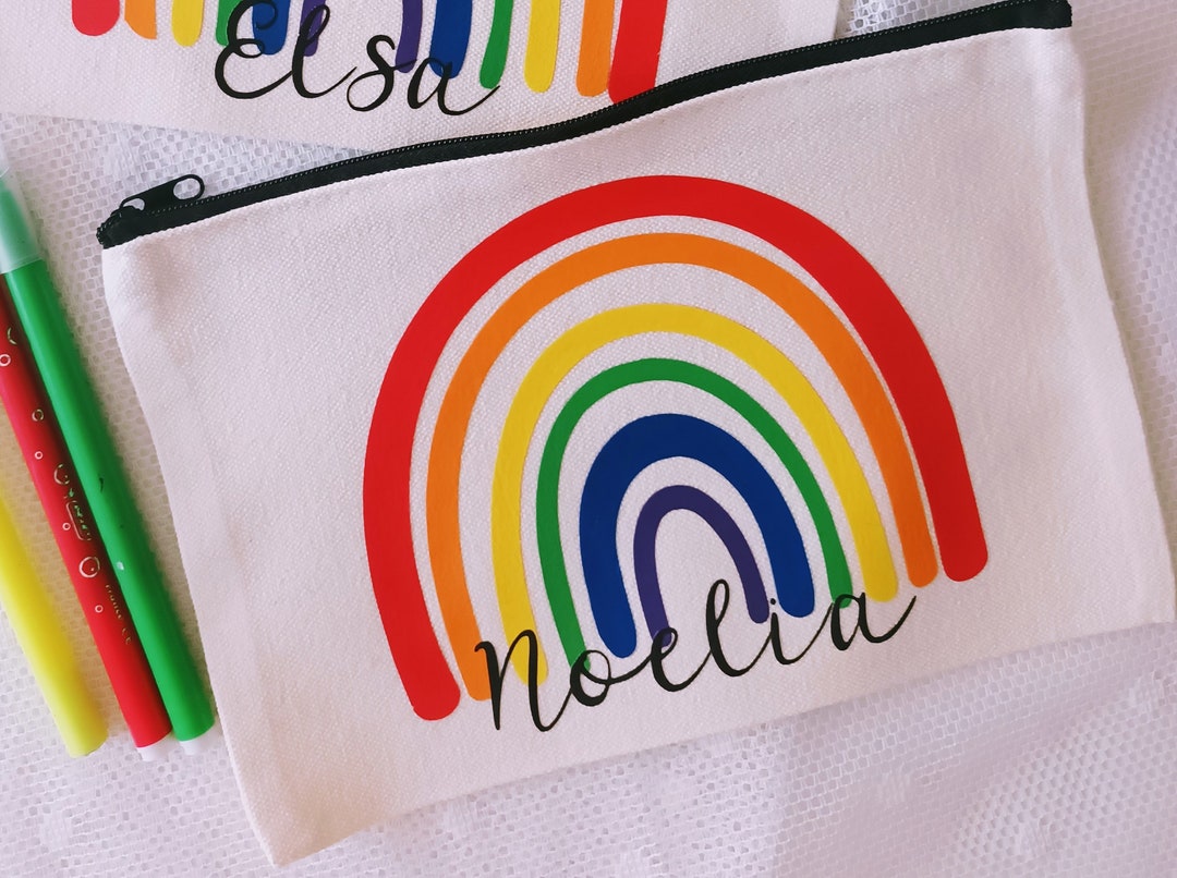 Rainbow Pencil Case, Pencil Pouch, Custom Pencil Case, Pencil Bag ...