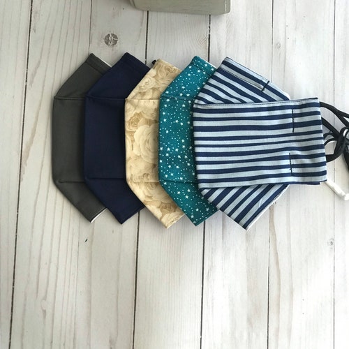 X-large Nose Wire Mask With Adjustable Earloop Filter Pocket - Etsy