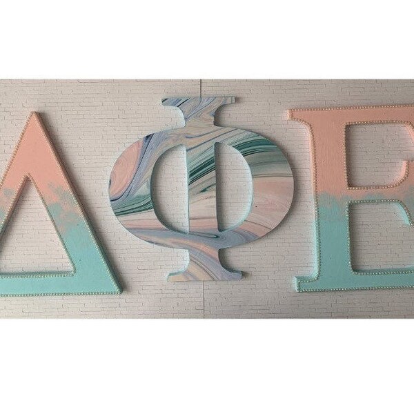 Wooden Greek Letters - Etsy