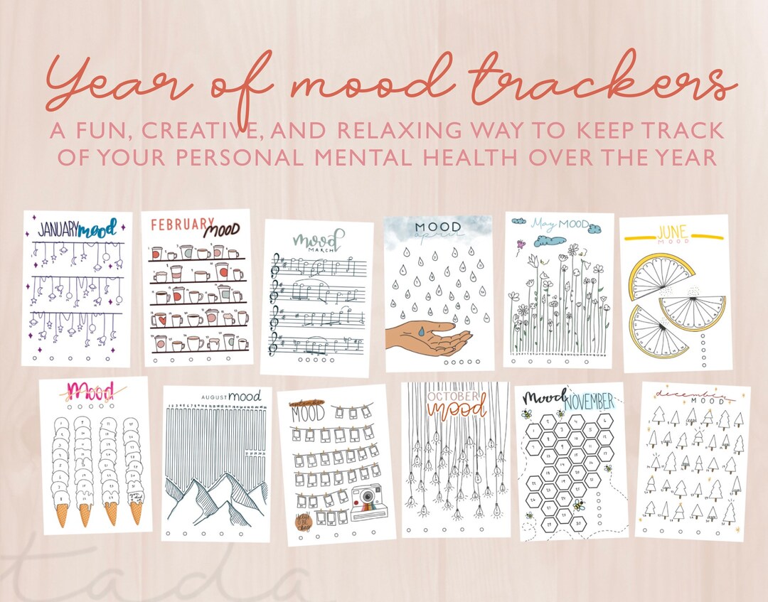 Year of Creative Mood Trackers! - Etsy