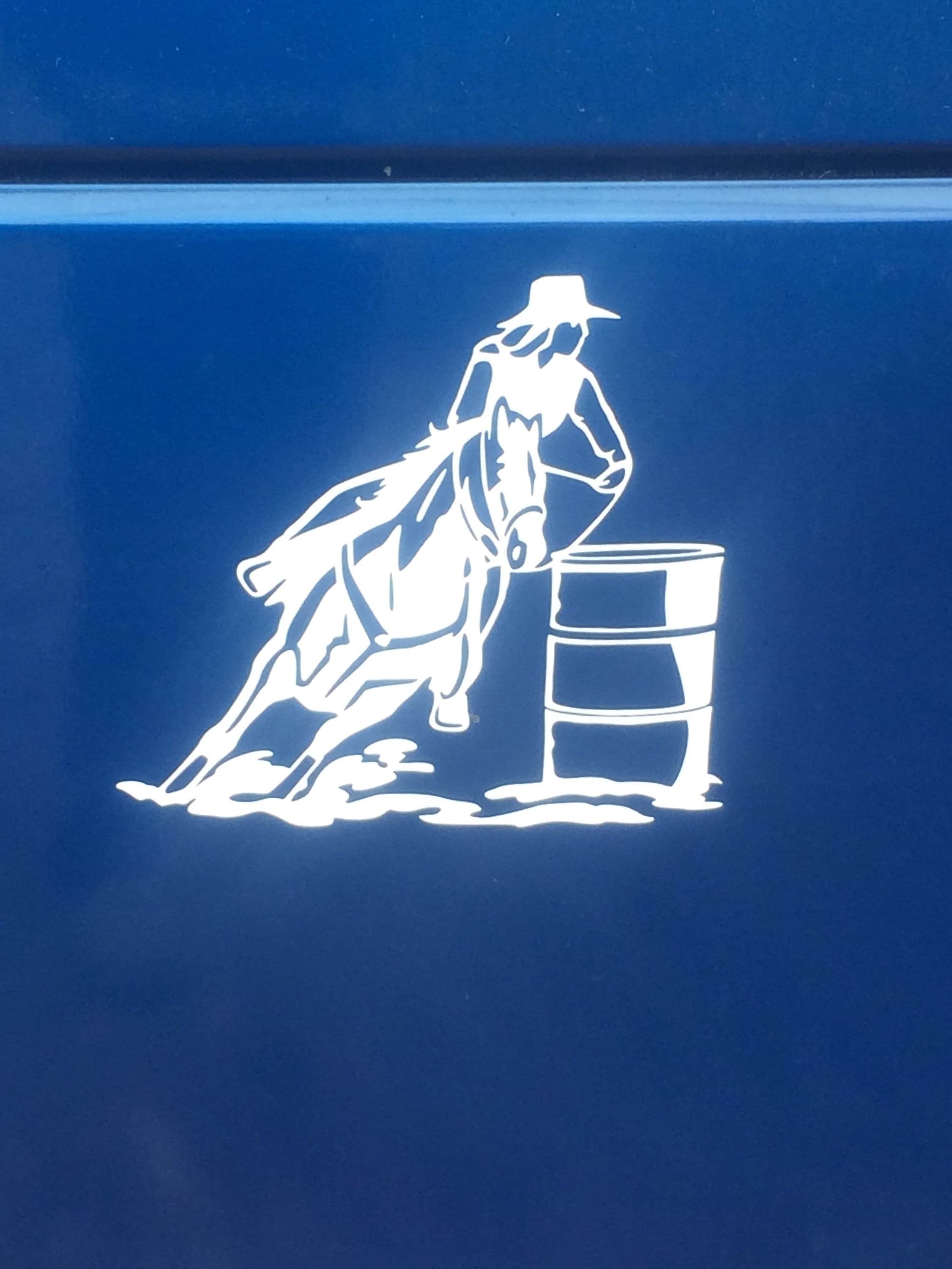 Barrel Racer Decal | Etsy