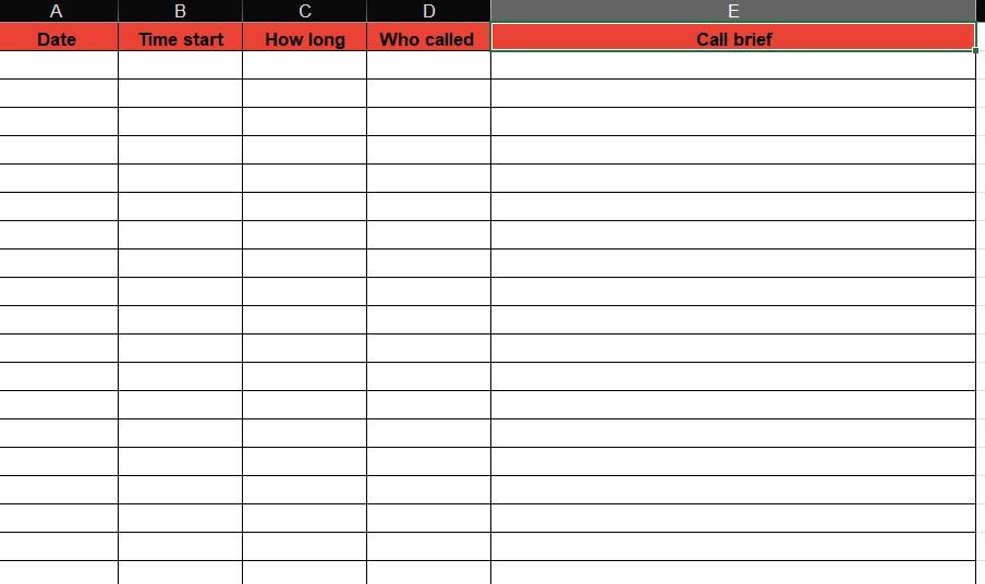 Child Visitation Log, Child Support Payment Log, Phone Call Log - Etsy