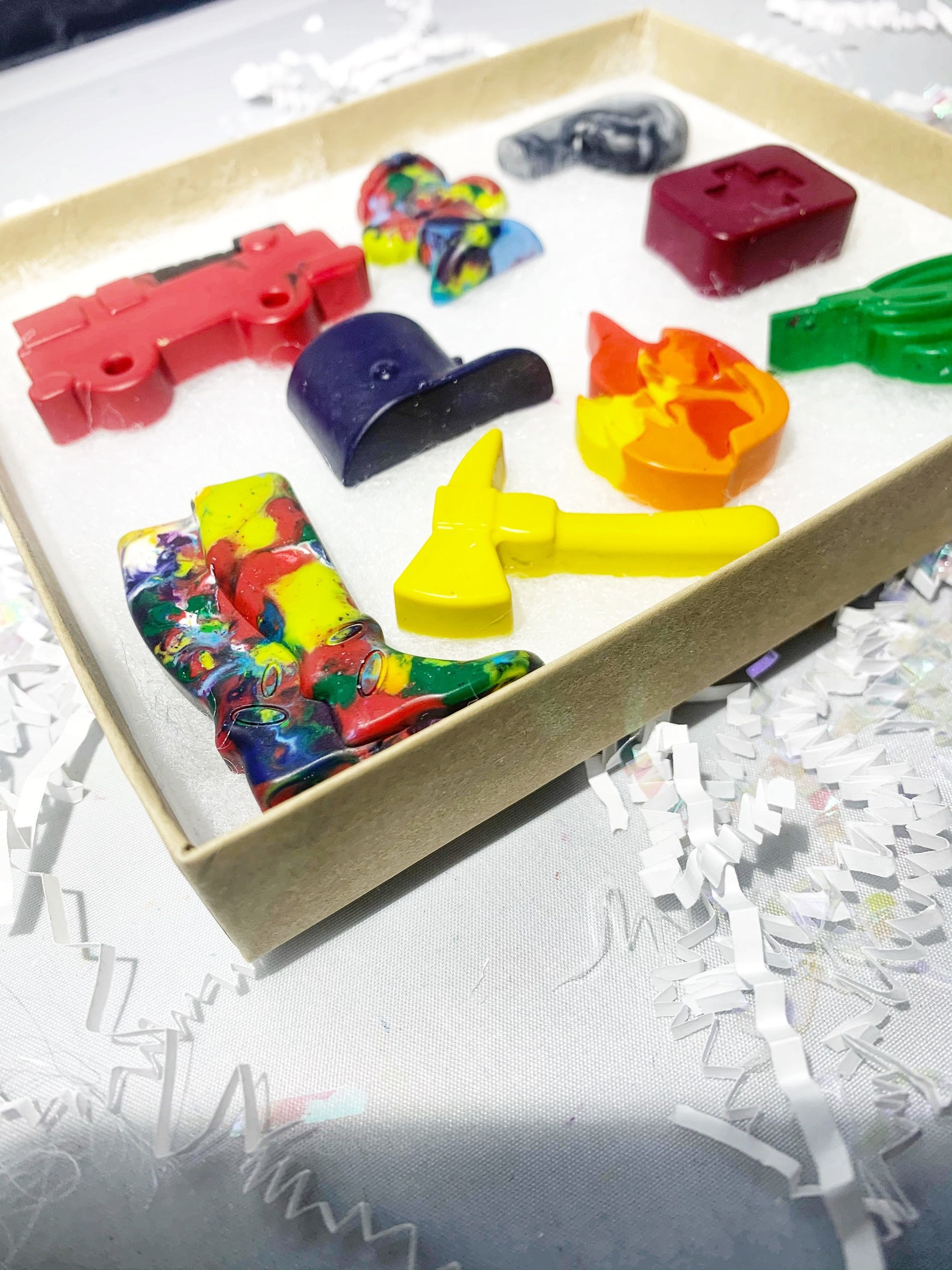 Fireman Crayon, Fire Truck Crayon, Gift Box for Kids, Firefighter Theme ...