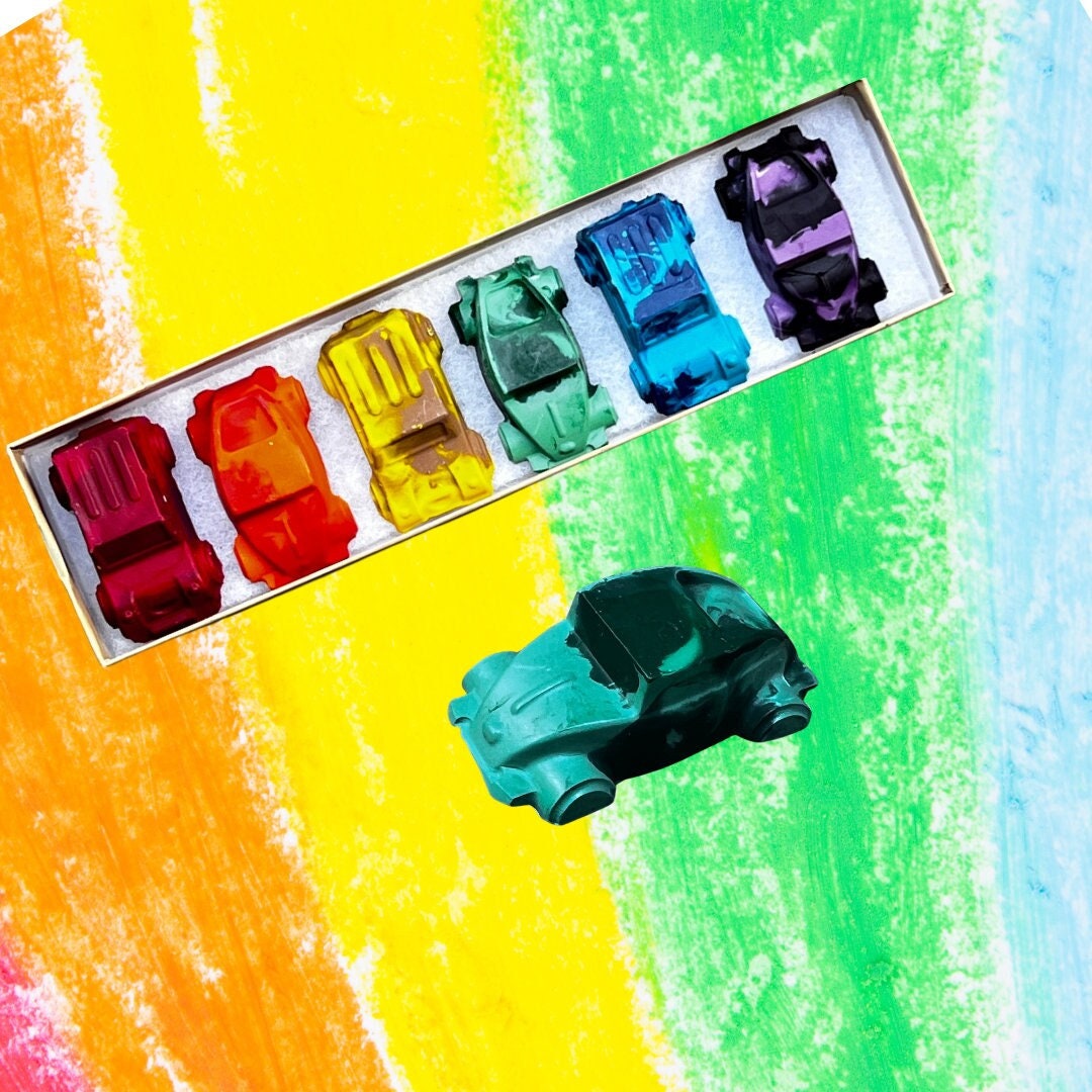 Car Crayons, Car Party Favors, Kids Stocking Stuffers, Car Gift for ...