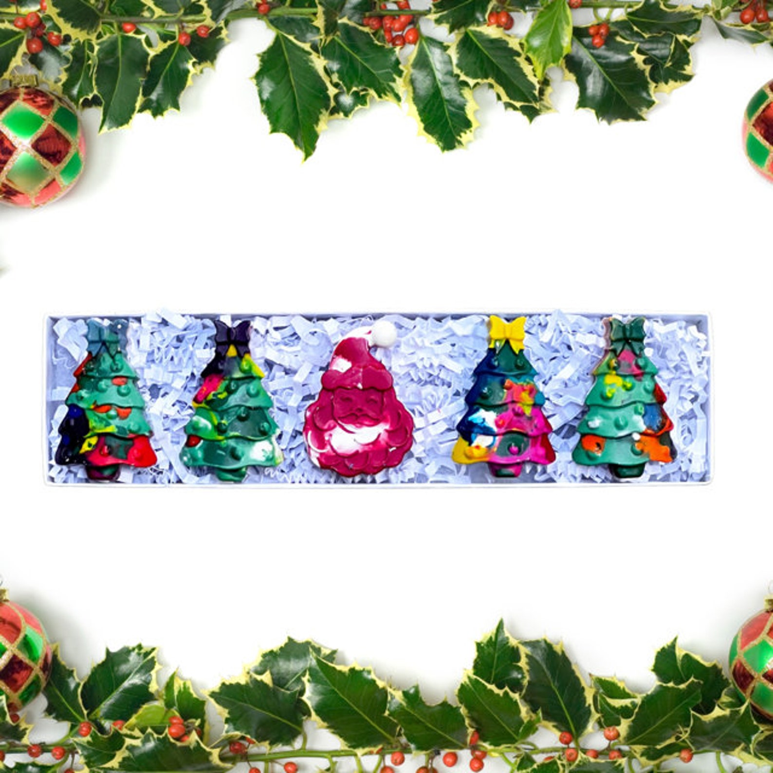 Christmas Tree Shaped Crayons, Holiday Goodie Bag, Christmas Class Gift ...