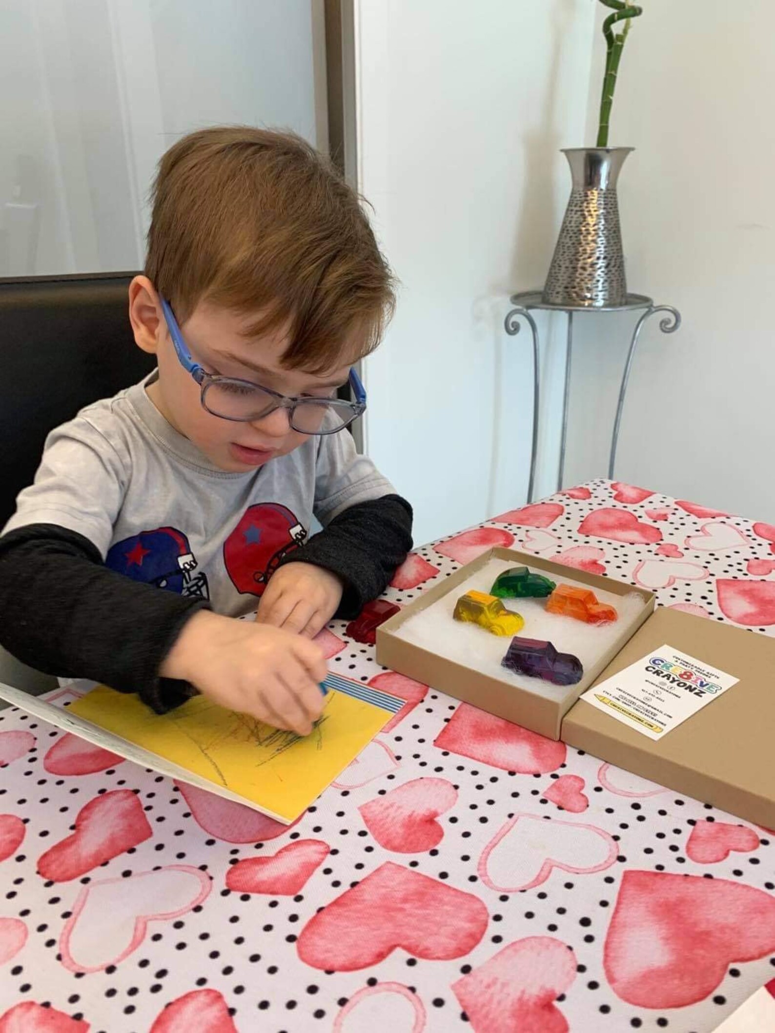 Fireman Crayon, Fire Truck Crayon, Gift Box for Kids, Firefighter Theme ...