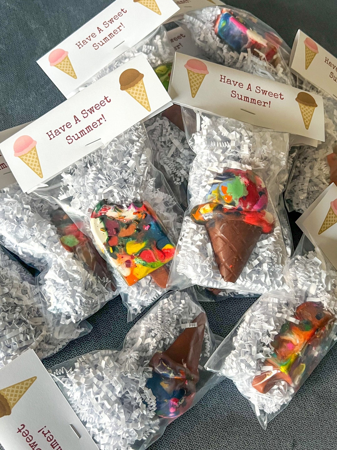 Ice Cream Crayon, End of School Year Gift for Students, Crayon Goodie ...