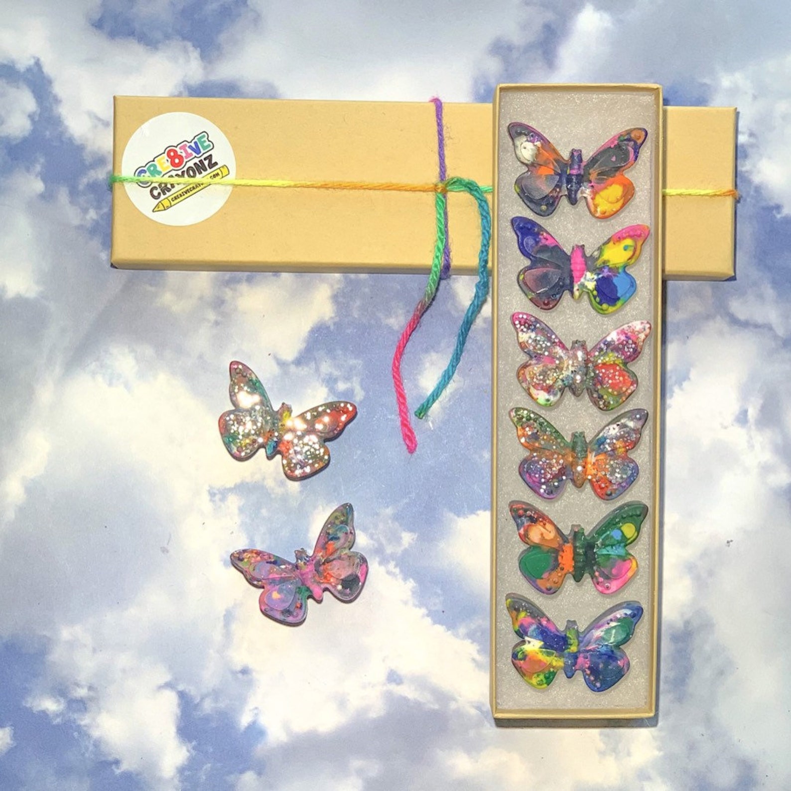 Butterfly Crayons Butterfly Theme Birthday Party Crayon Box - Etsy