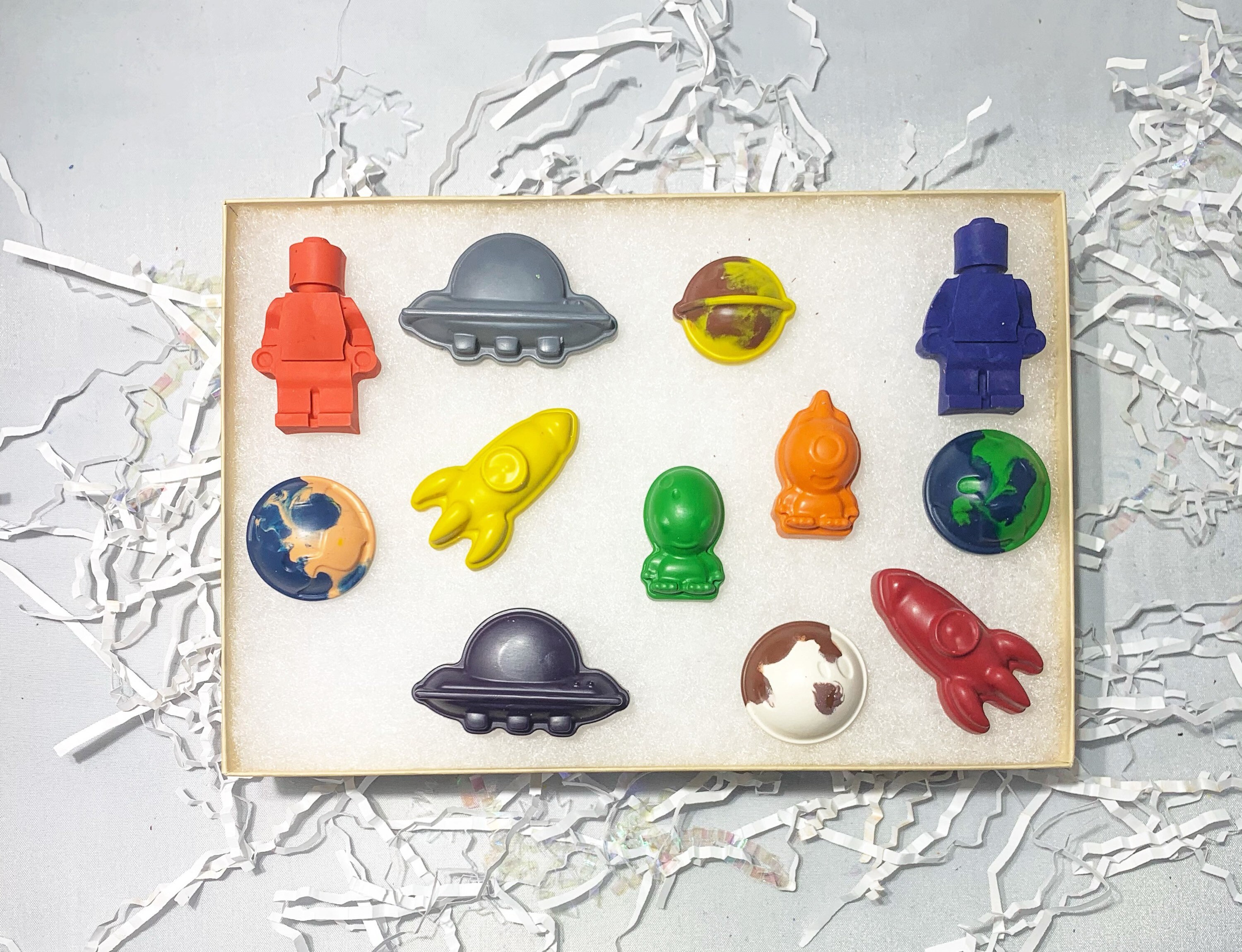 SPACE Crayons Space Lover Crayon Space Gift Box Kid Space | Etsy