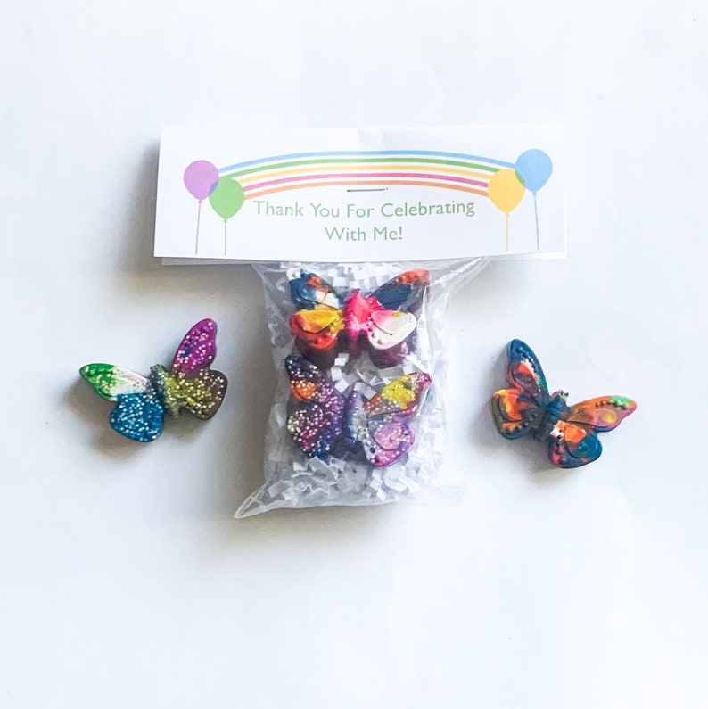 Butterfly Crayons Butterfly Theme Birthday Party Crayon Box - Etsy
