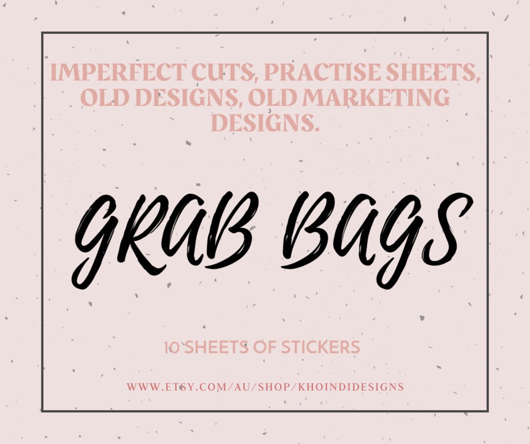 Planner Sticker Grab Bags Planner Sticker Sheets - Etsy
