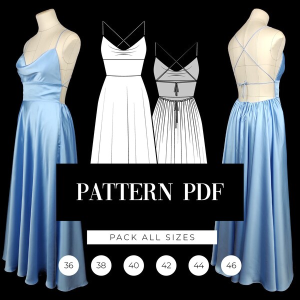 Cowl Back Dress - Etsy