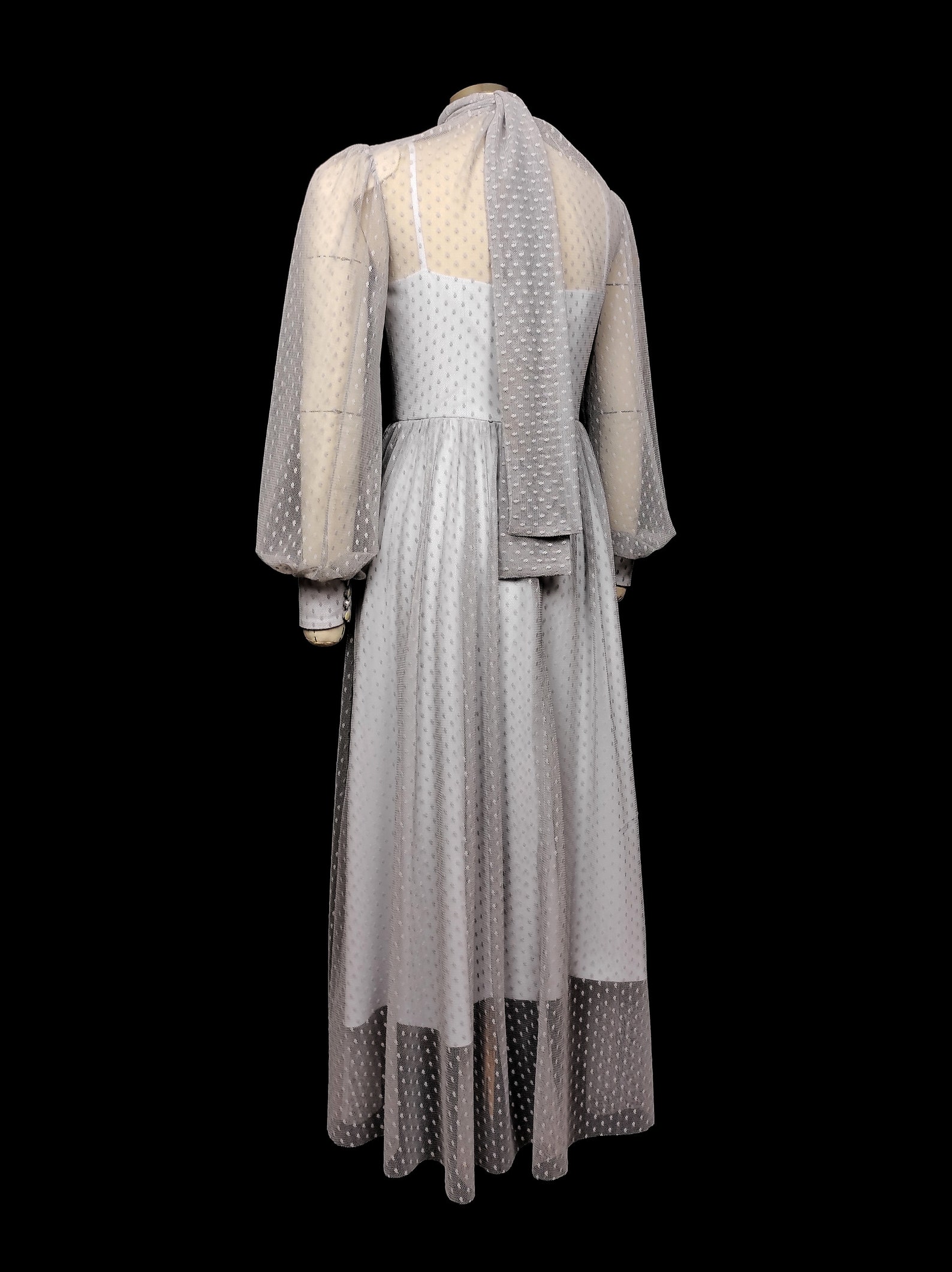 Tulle Midi Dress Pattern Bishop Sleeve Prom Dress Pattern Sheer Dress ...