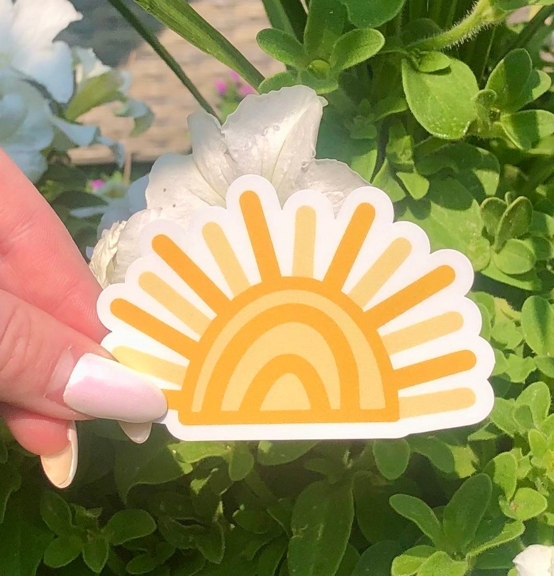 Sun Sticker - Etsy