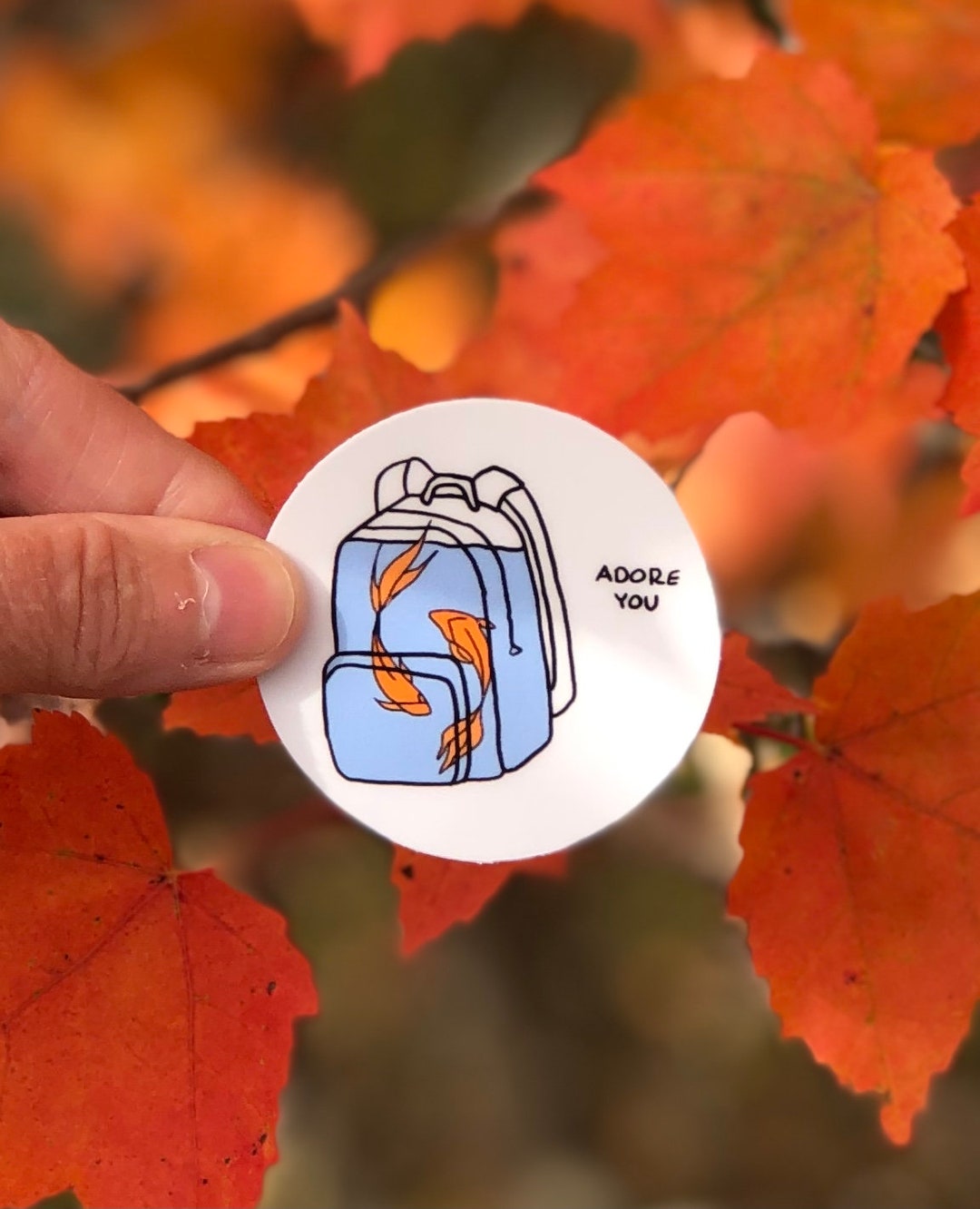 Adore You Fine Line Sticker - Etsy