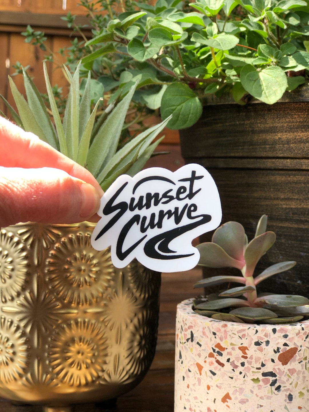 Sunset Curve Sticker - Etsy Canada