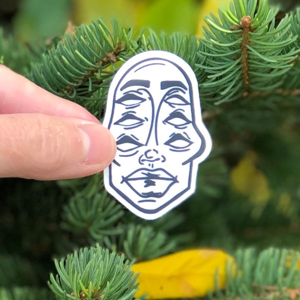 Double Face Sticker - Etsy