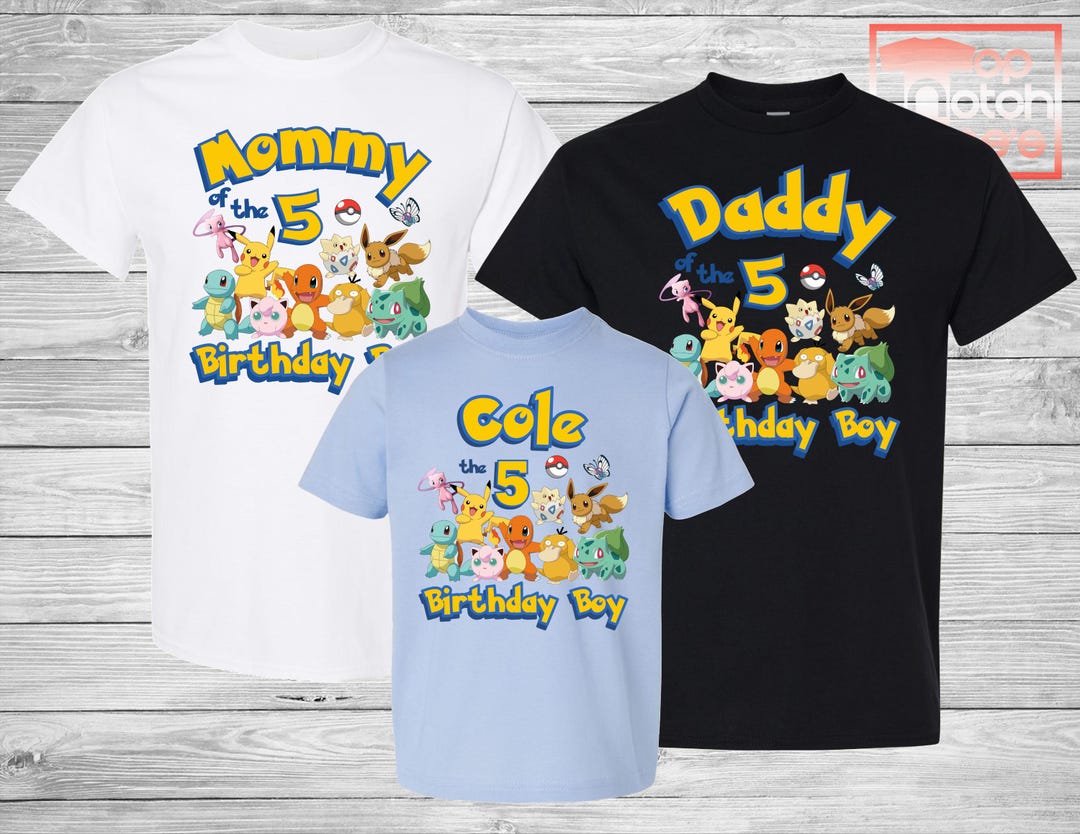 Pika Pika Family Birthday Shirts - Etsy