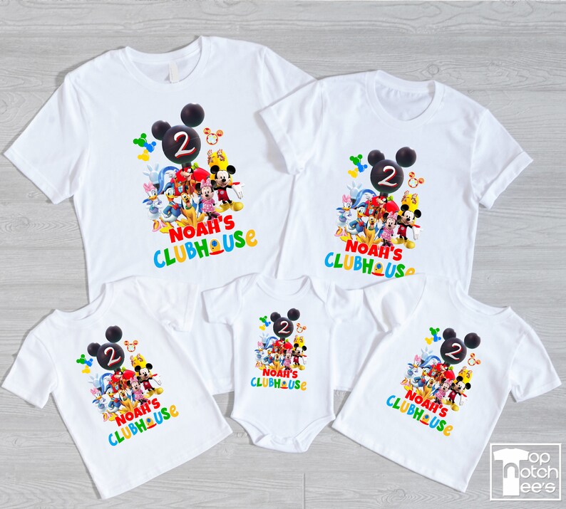 Mickey Mouse Clubhouse Family Birthday Shirts - Etsy