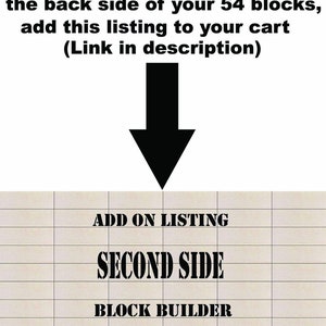 Custom Block Tower Game // Personalized Text, Design, Logo Tumble ...