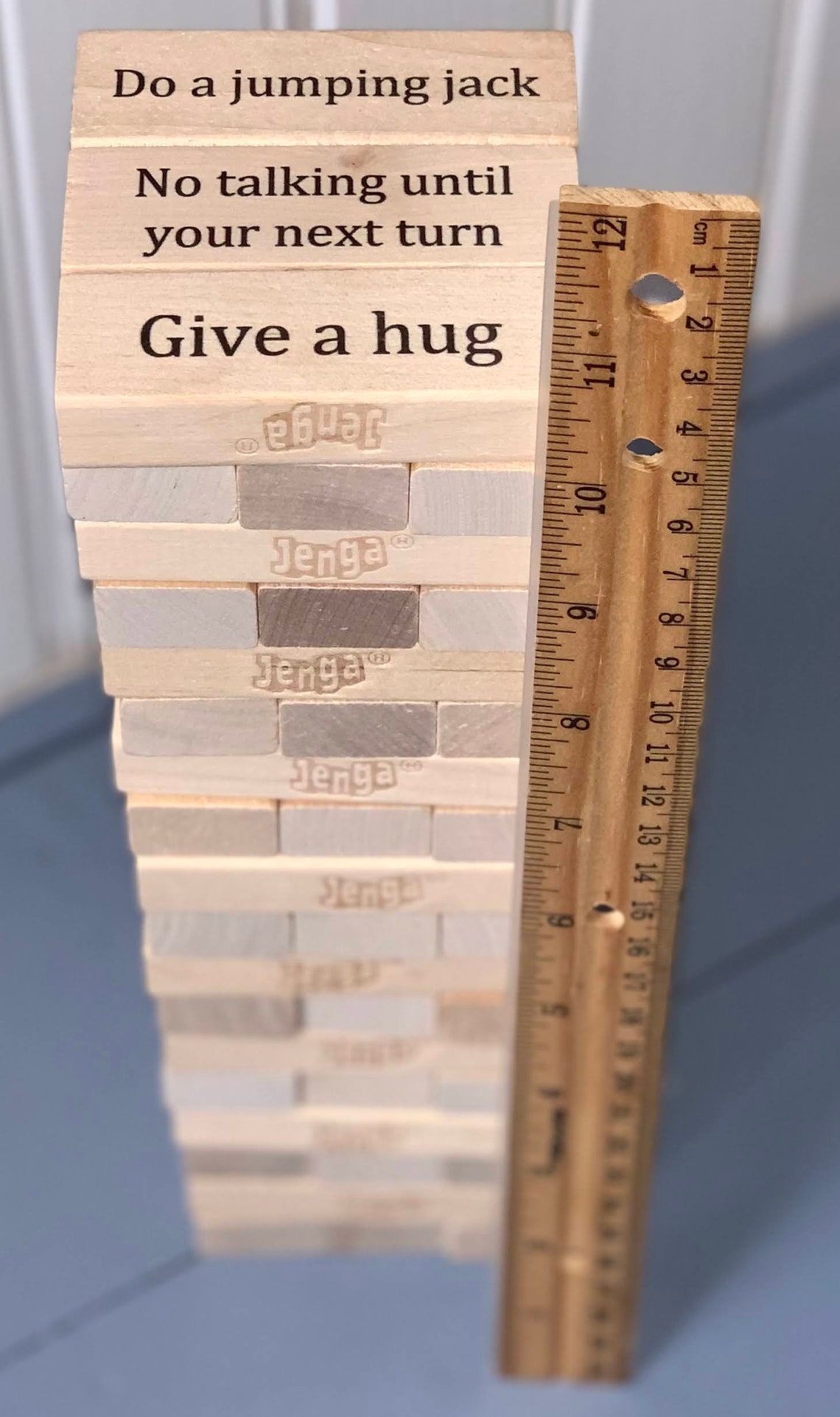 Custom Block Tower Game for Kids // Personalized Family Game | Etsy