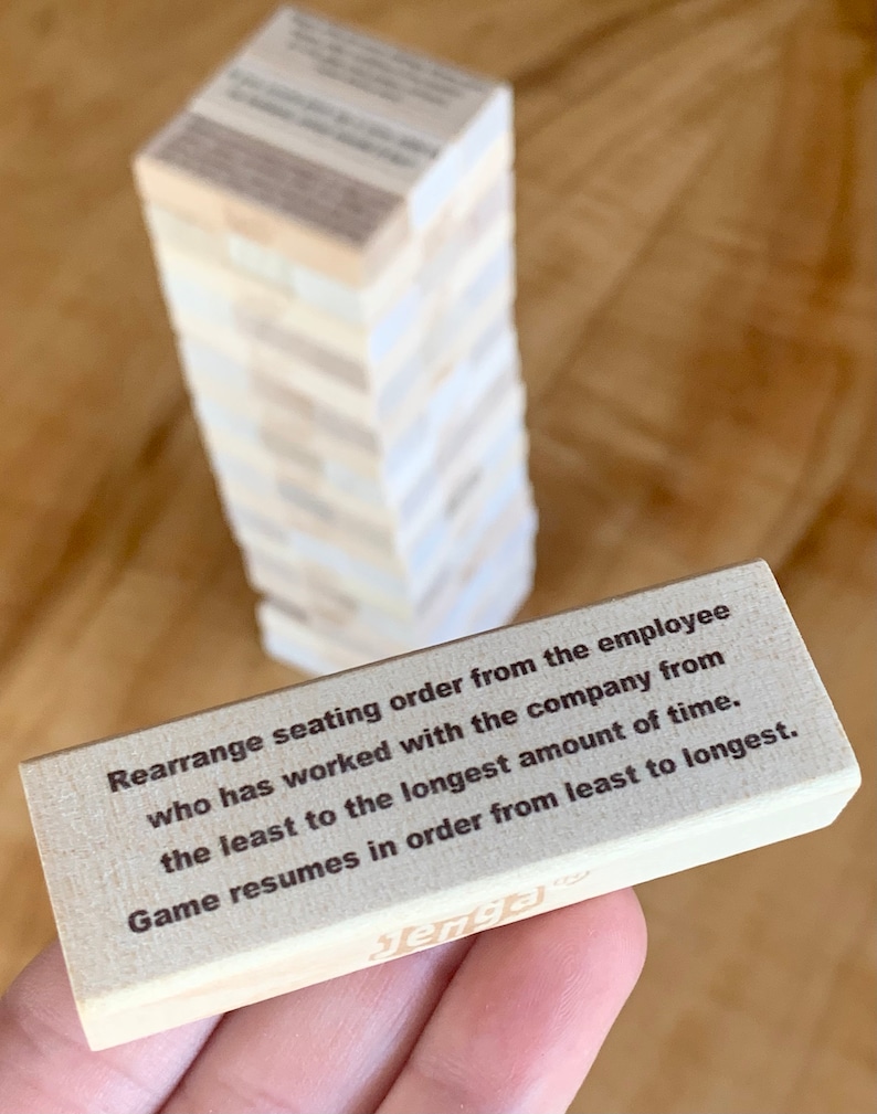 Customizable Team Building Block Tower / Business Icebreaker - Etsy