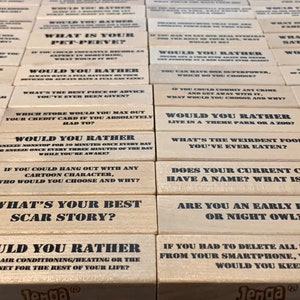 Unique Ice Breaker Game // Fun Get to Know You Game // Block Tower ...