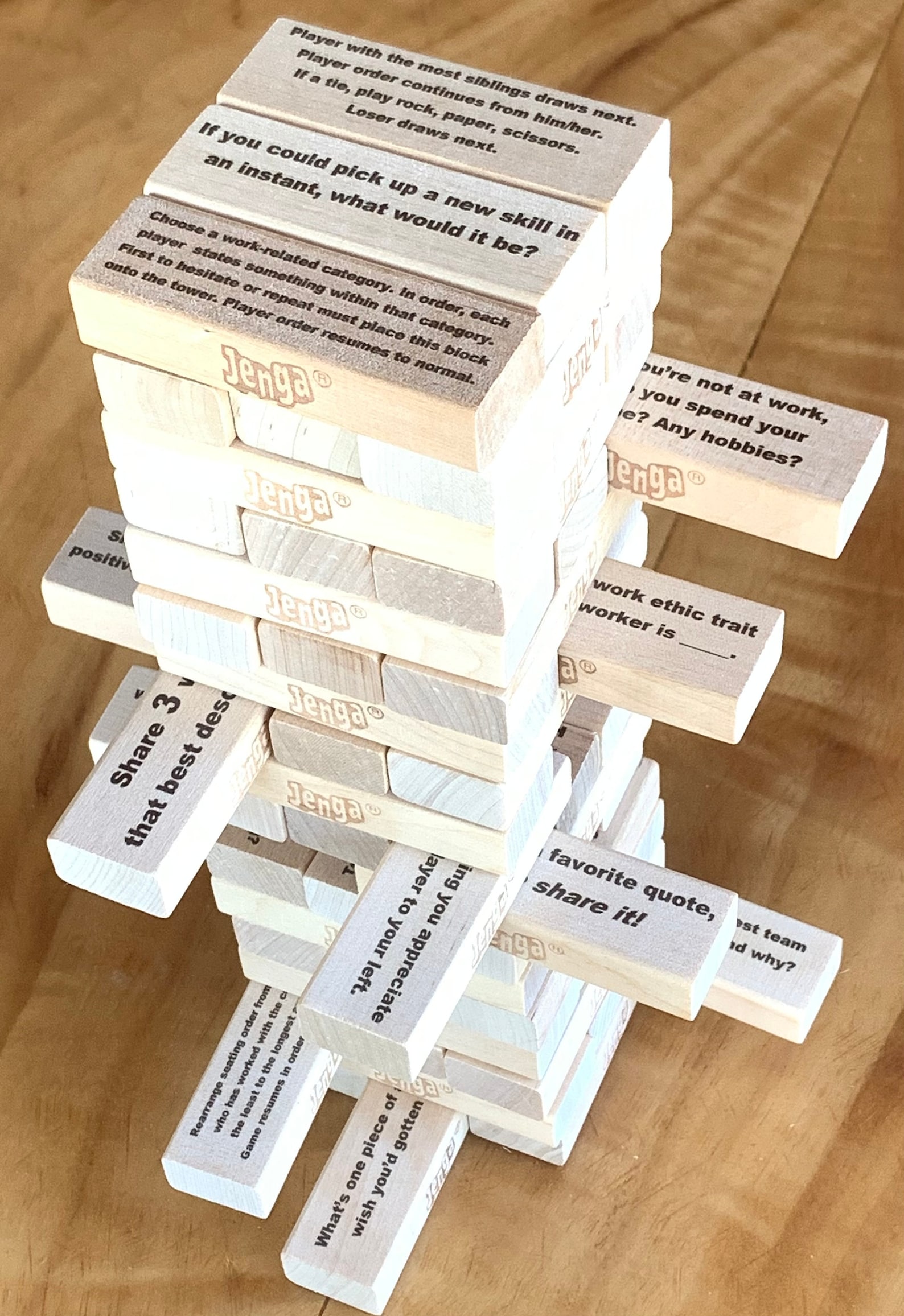 Customizable Team Building Block Tower / Business Icebreaker - Etsy