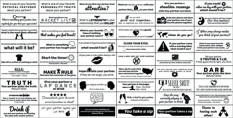 Couples Date Night Drinking Block Tower Game / Drunk Adult Fun - Etsy