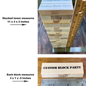 Custom Block Tower Game for Kids // Personalized Family Game Fun ...